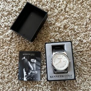 Kenneth Cole | Accessories | Kenneth Cole Silver And Black Mens Watch ...